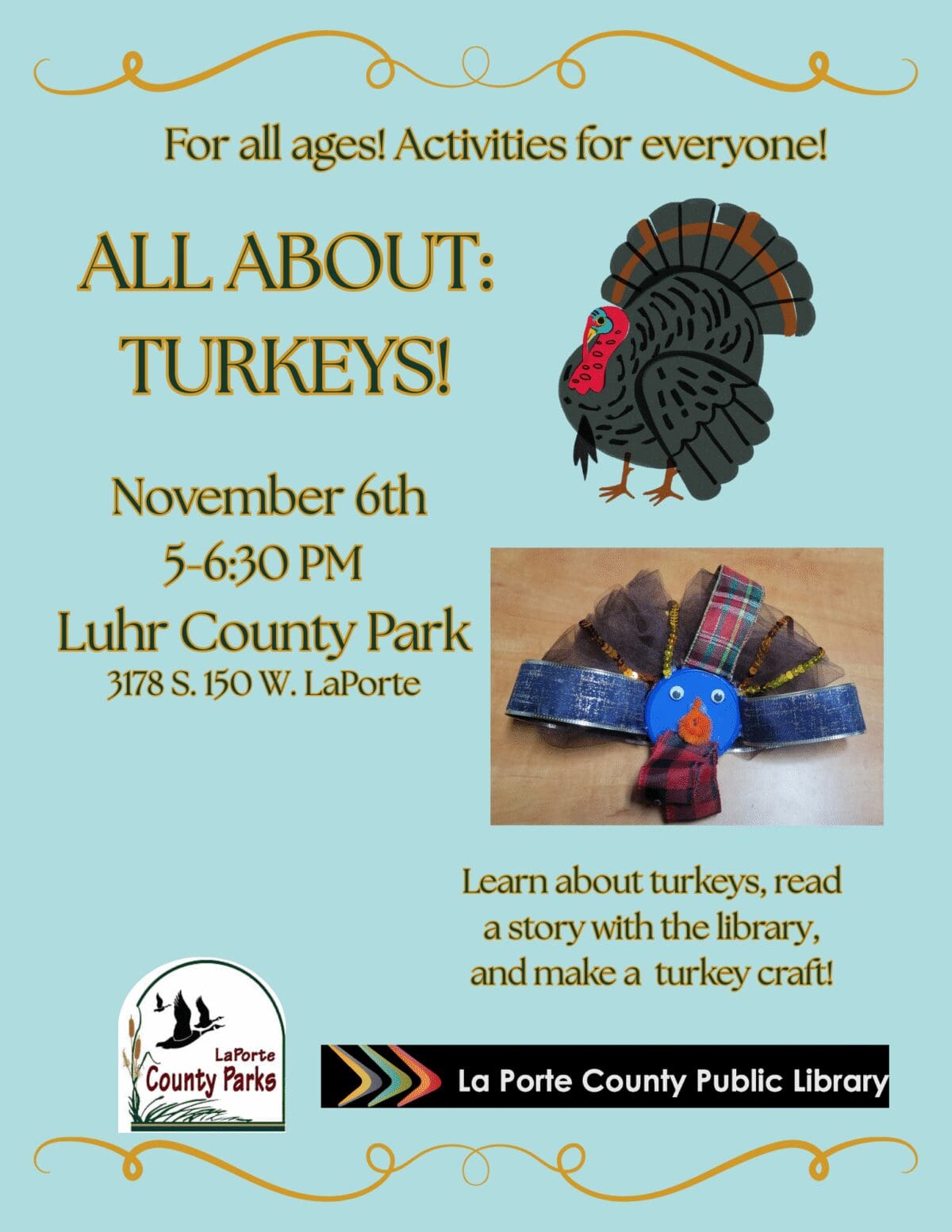All About: Turkeys! - La Porte County Parks Department